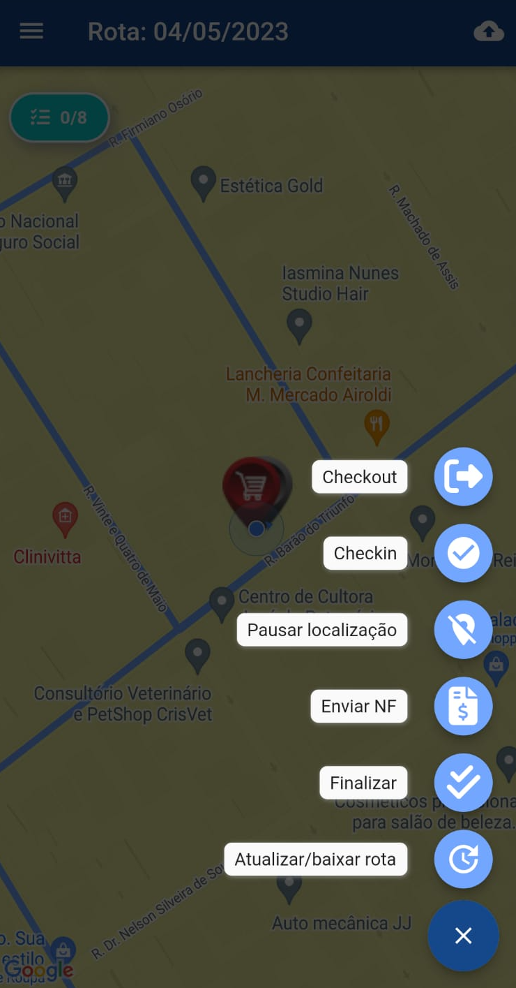App - Tela Mapa – TD Techonologies