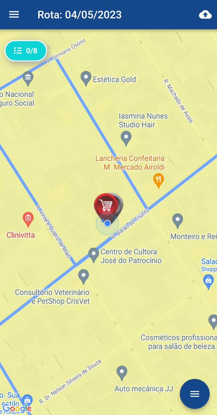 App - Tela Mapa – TD Techonologies